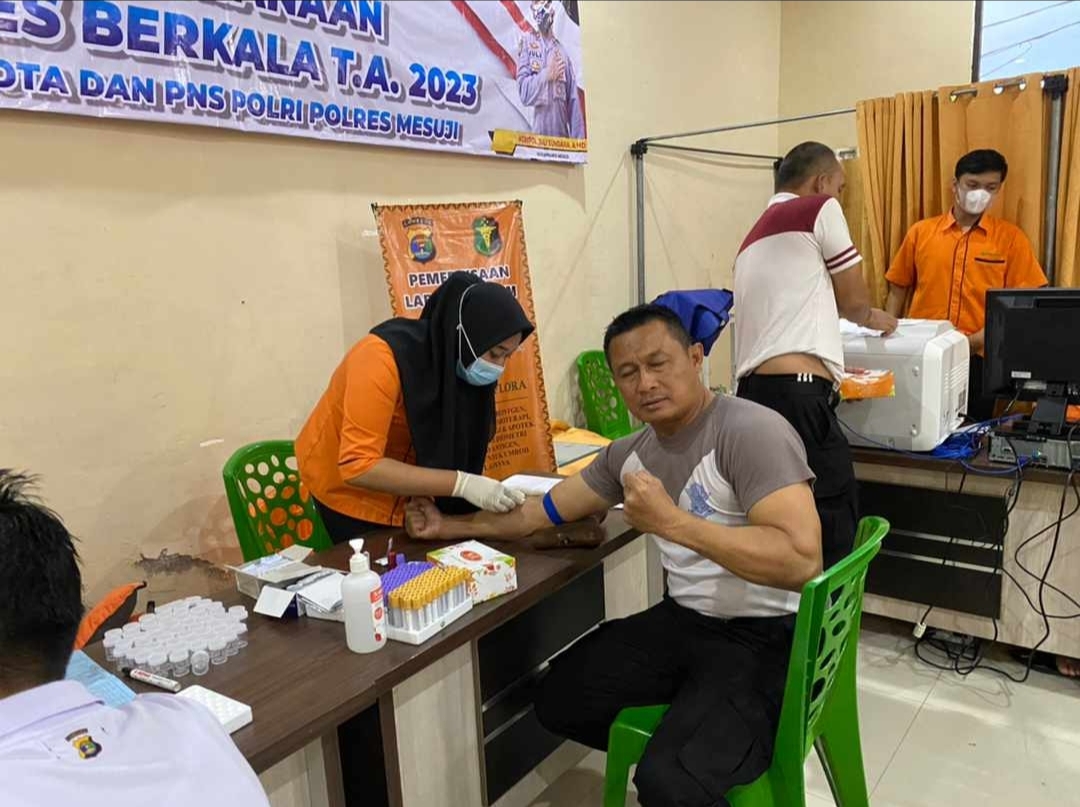 Mapolres Mesuji Lakukan Pemeriksaan Kesehatan Berkala Para Personel Polri | Dinamik