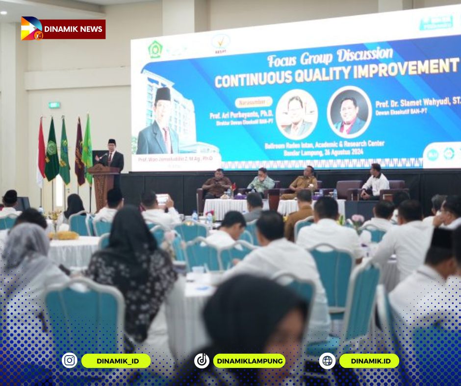 UIN Raden Intan Lampung Gelar FGD CQI Pasca Akreditasi Unggul | Dinamik