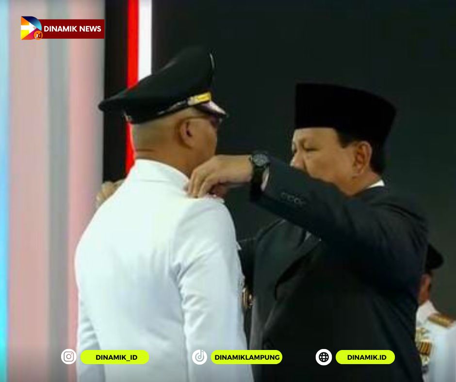 Dilantik Presiden Prabowo, Gubernur Lampung Mirza Terima Tanda Pangkat ...