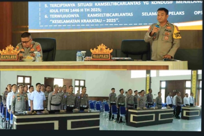 Polres Tubaba Gelar Lat Pra Ops Operasi Keselamatan Krakatau 2025 | Dinamik