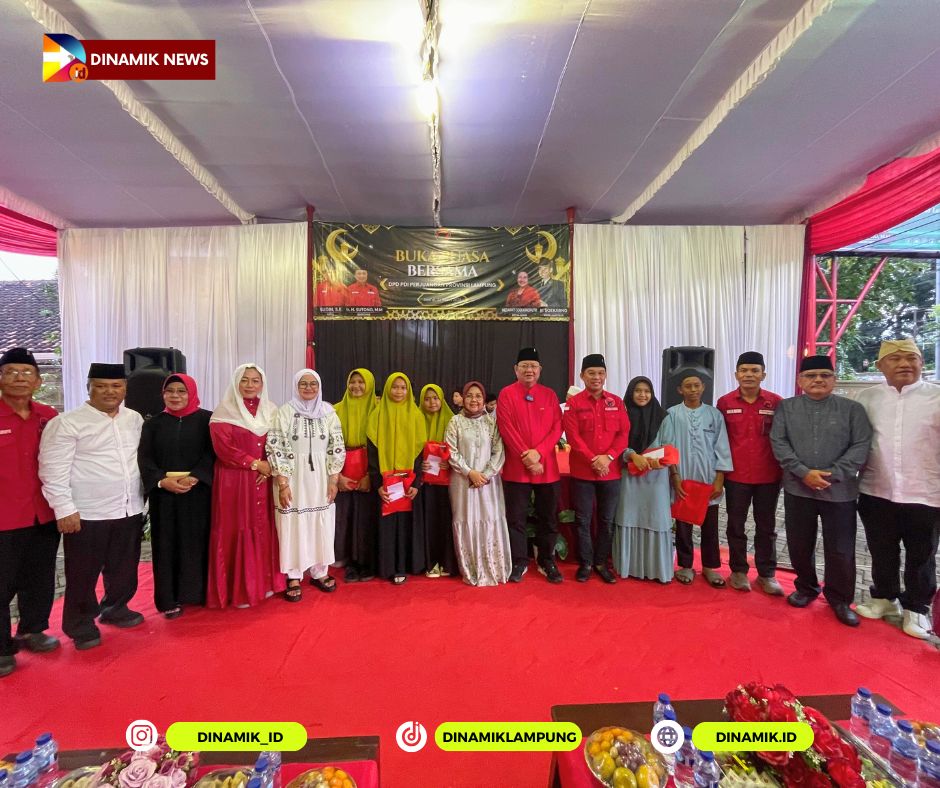 Selain Bagi Takjil, PDI Perjuangan Lampung Gelar Buka Puasa dan Santunan Anak Yatim | Dinamik